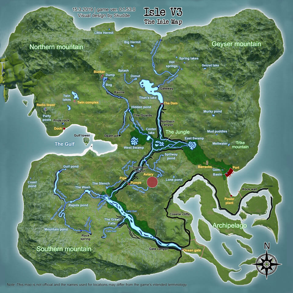 The Isle V3 Map 2023 The Isle V3 Map 2023